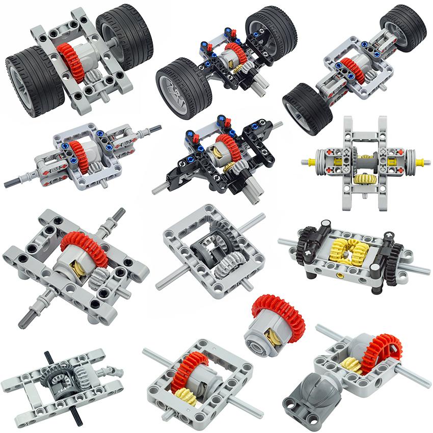 MOC Self-Locking Bricks Technical Parts Framed Differential Gear 65413 ...