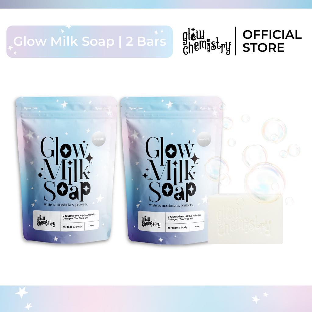 Glow Chemistry Glow Milk Soap | 2 Bars | Brightening, Anti-Acne, Anti ...