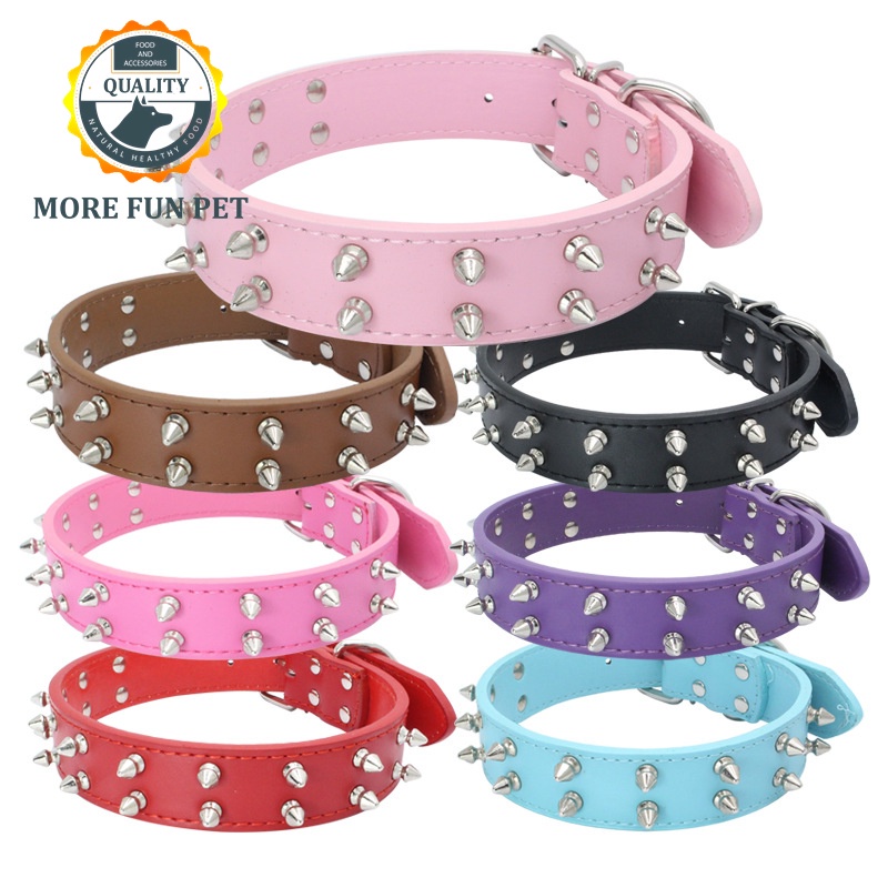 Dogs rivet Collars Pet big dogs Pet Collars for big dog Adjustable ...