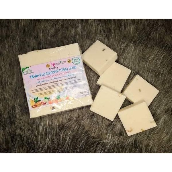 (3PCS) 100% EFFECTIVE PAMELA BEAUTY ESSENCE GLUTAMANSI MILKY SOAP TRIAL ...
