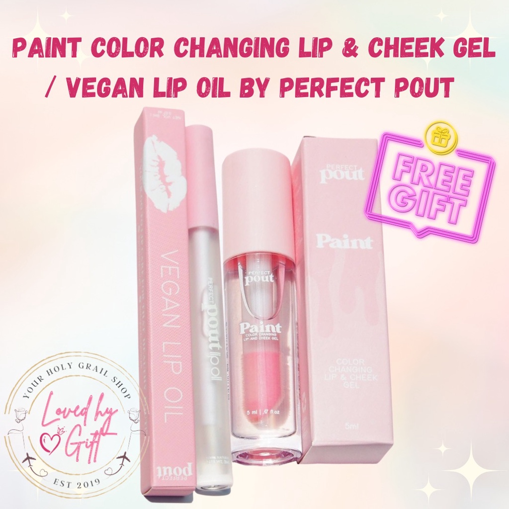PAINT/VEGAN LIP OIL by PERFECT POUT PH(AVAILABLE ONHAND & with FREEBIE ...