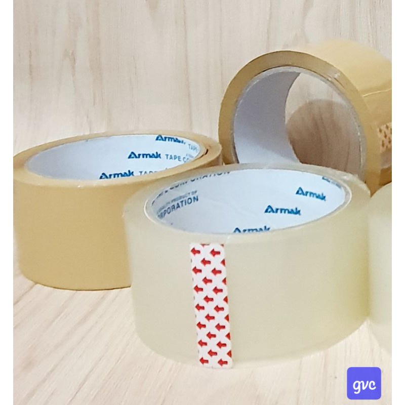 Armak Packaging Tape 2" x 50 meter. Clear / Tan ( 1 roll ) | Shopee ...