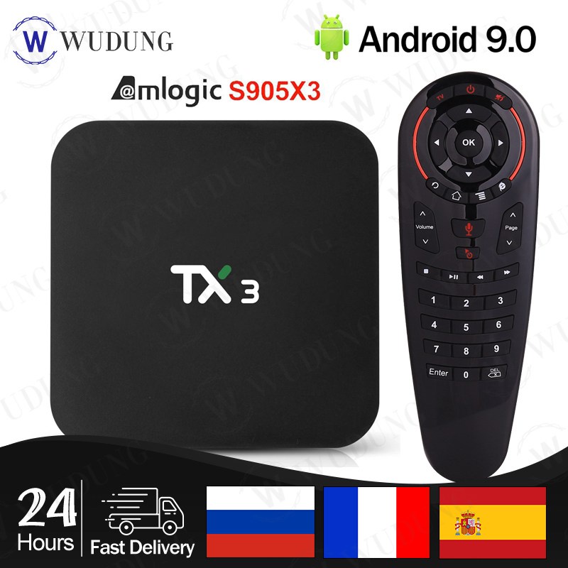 Tanix TX3 Android 9.0 TV BOX Amlogic S905X3 H.265 8K HDR 2.4G/5GHz Dual ...