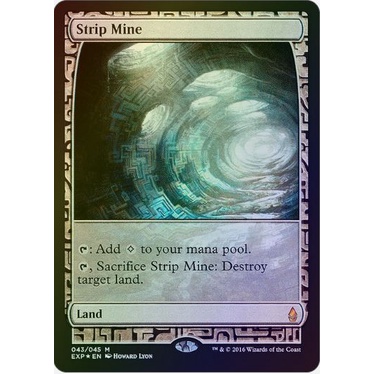 MTG Proxy Card - Strip Mine (Foil) | Zendikar Expeditions (EXP ...