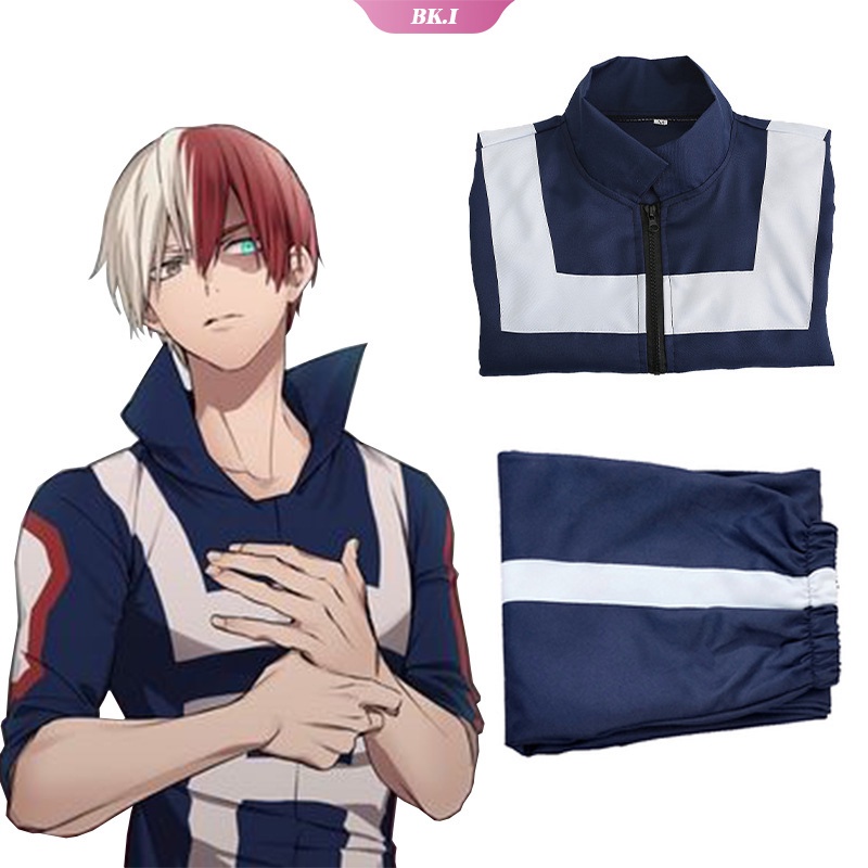 ☊Anime My Hero Academia Boku No Hero Todoroki Shoto Cosplay Costume Men ...