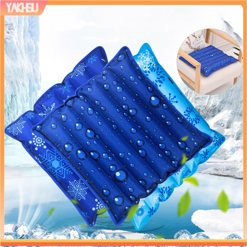 (yakhsu) Snowflake Drip Print Water Filling Ice Cushion Home Car Chair ...