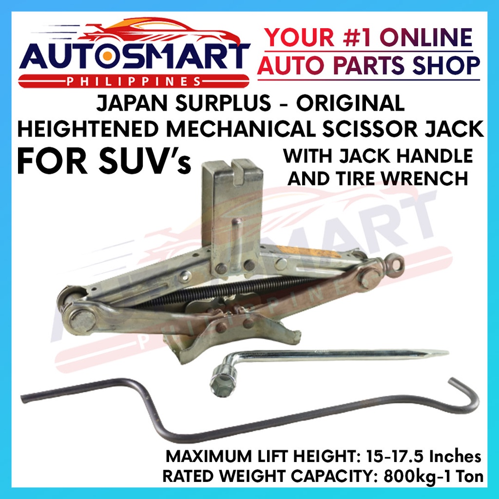 ¤ Japan Surplus SUV Scissor Jack with Jack Wrench and Tire Wrench ...