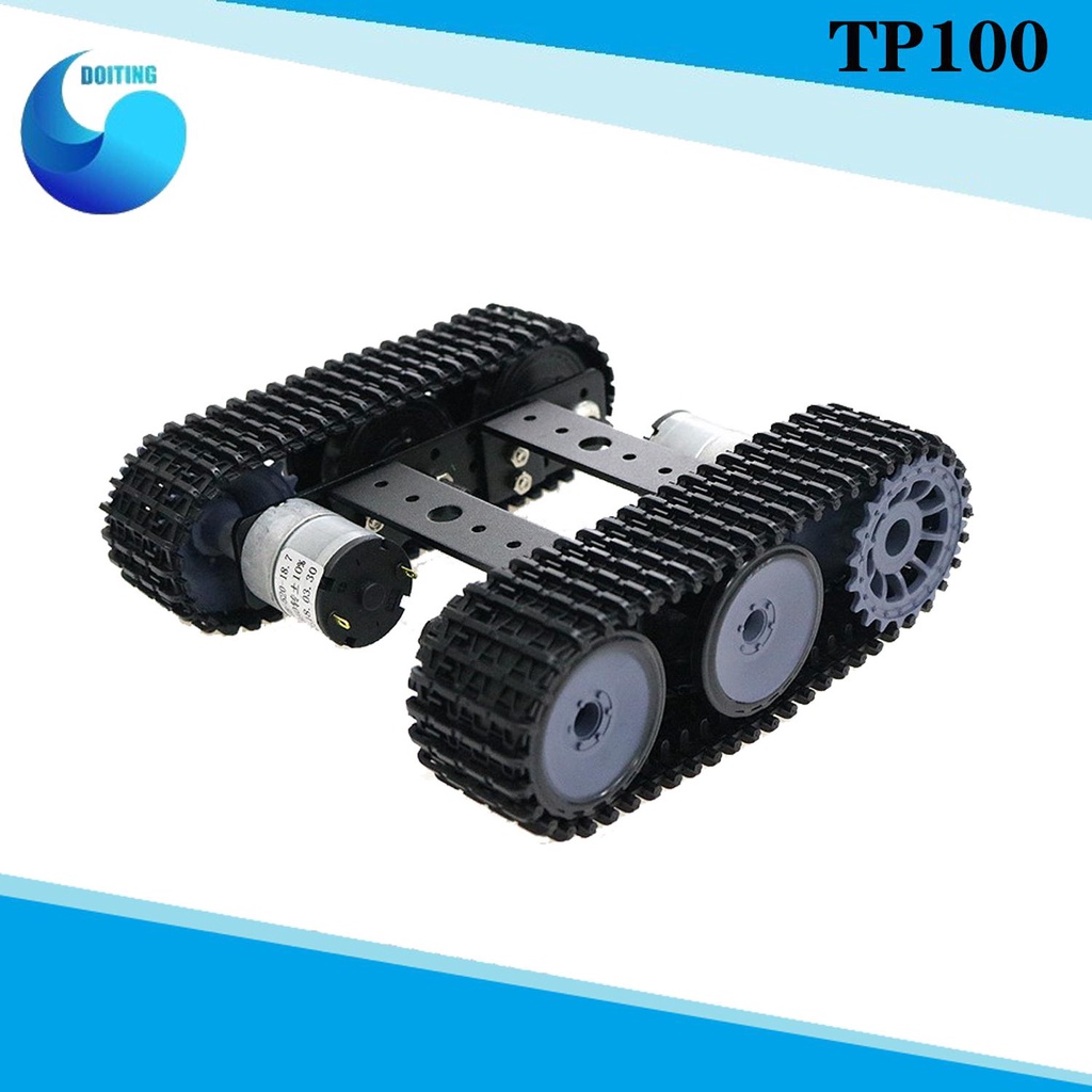 Mini TP100 Robot Tank Chassis Tracked Car with Dual DC 12V Motor for ...