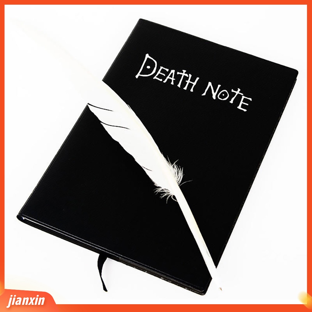Notebook with Feather Quill Pen Japanese Cartoon Comics Anime Death ...
