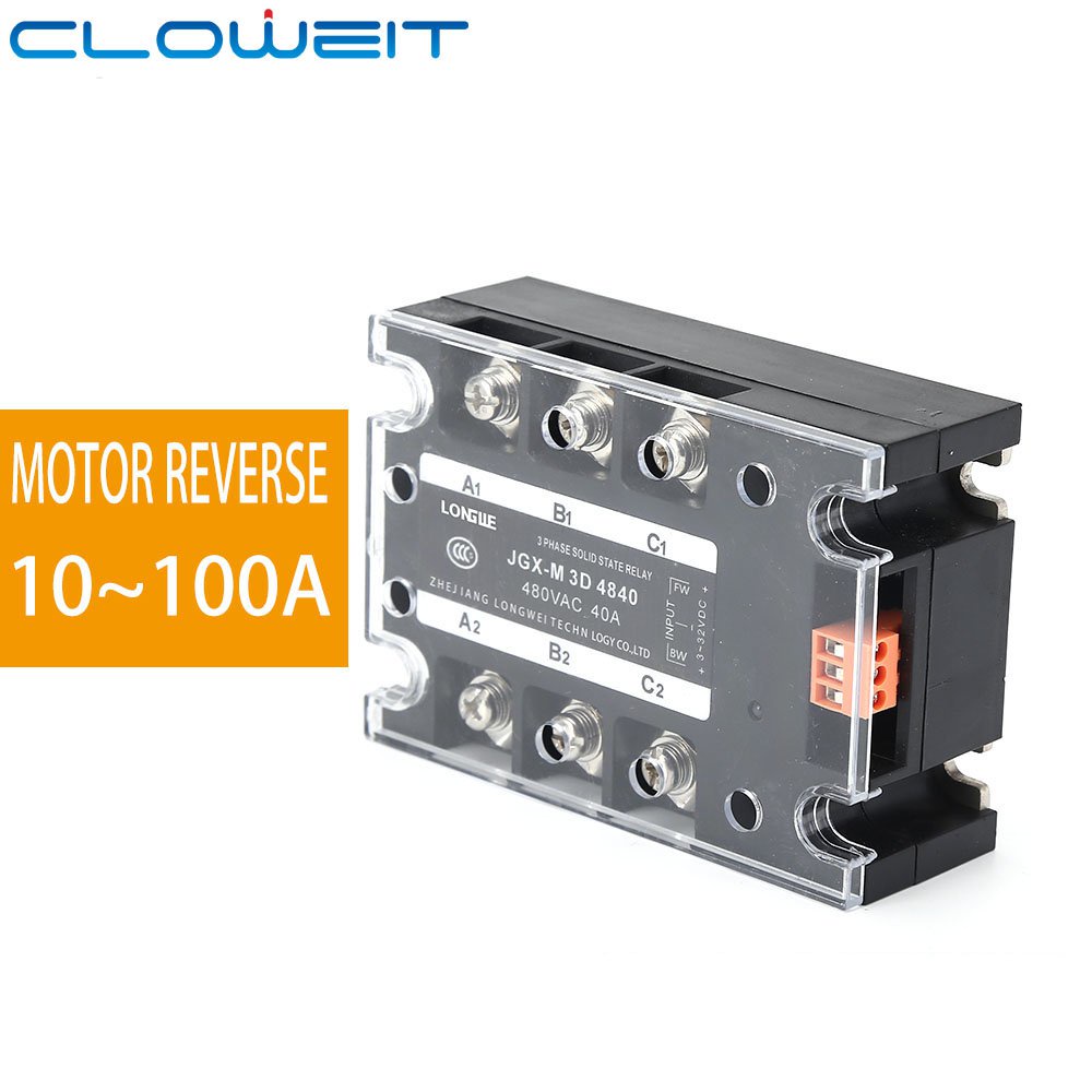 Three-Phase Motor Reversing Control Module SSR 10A-100A 32VDC Control ...
