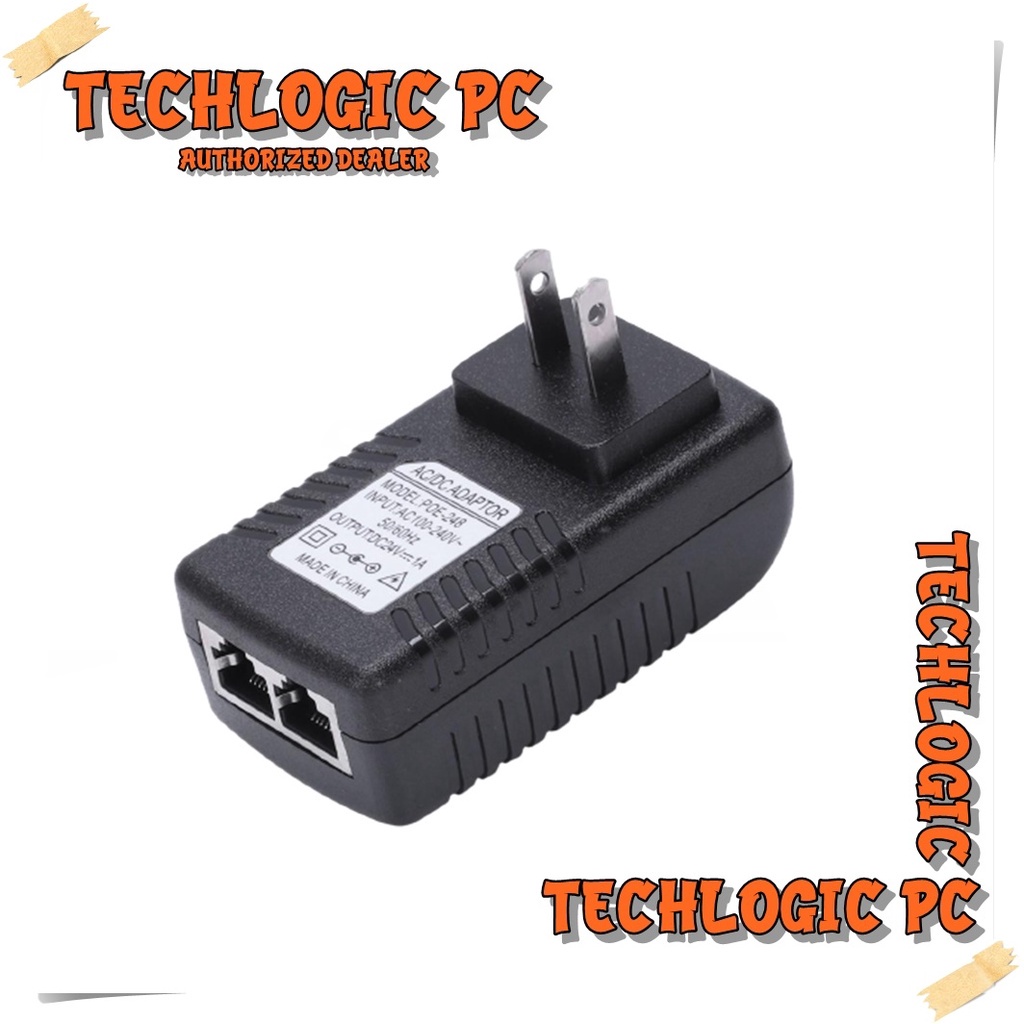 ♧110V-240V AC to 24V/1A or 48V/0.5A DC POE Injector Power Adapter ...
