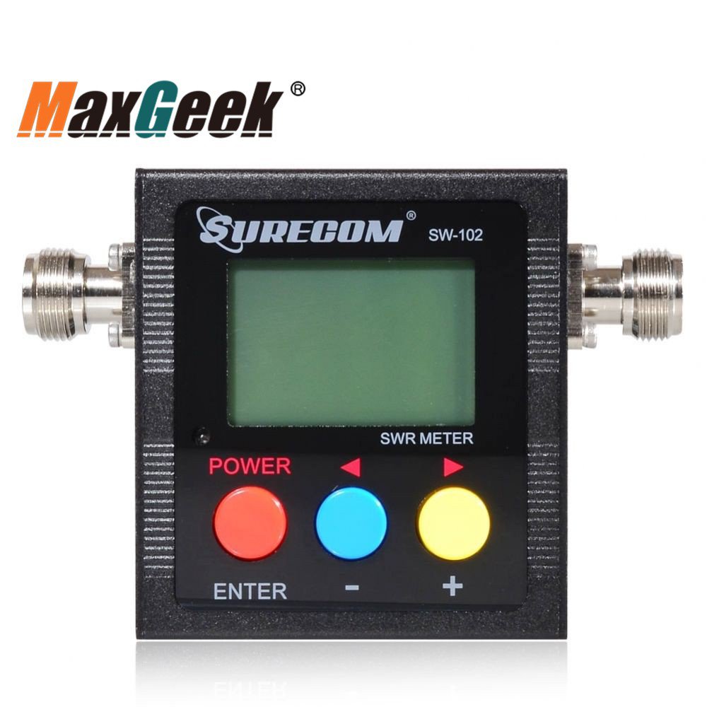 Maxgeek Surecom SW-102 125-525Mhz Digital VHF/UHF Antenna Power SWR ...