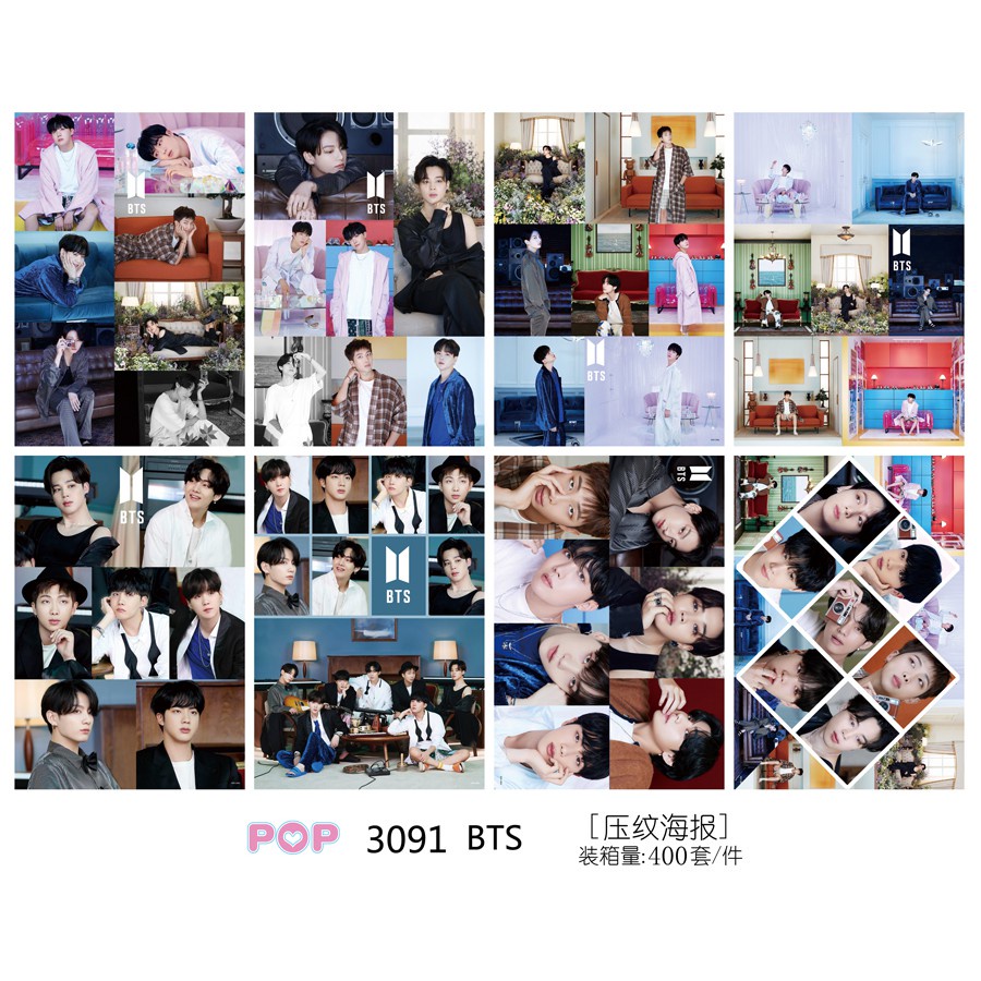 Set of 8pcs BTS DYNAMITE photo poster Korean KPOP BANGTAN BOYS ...