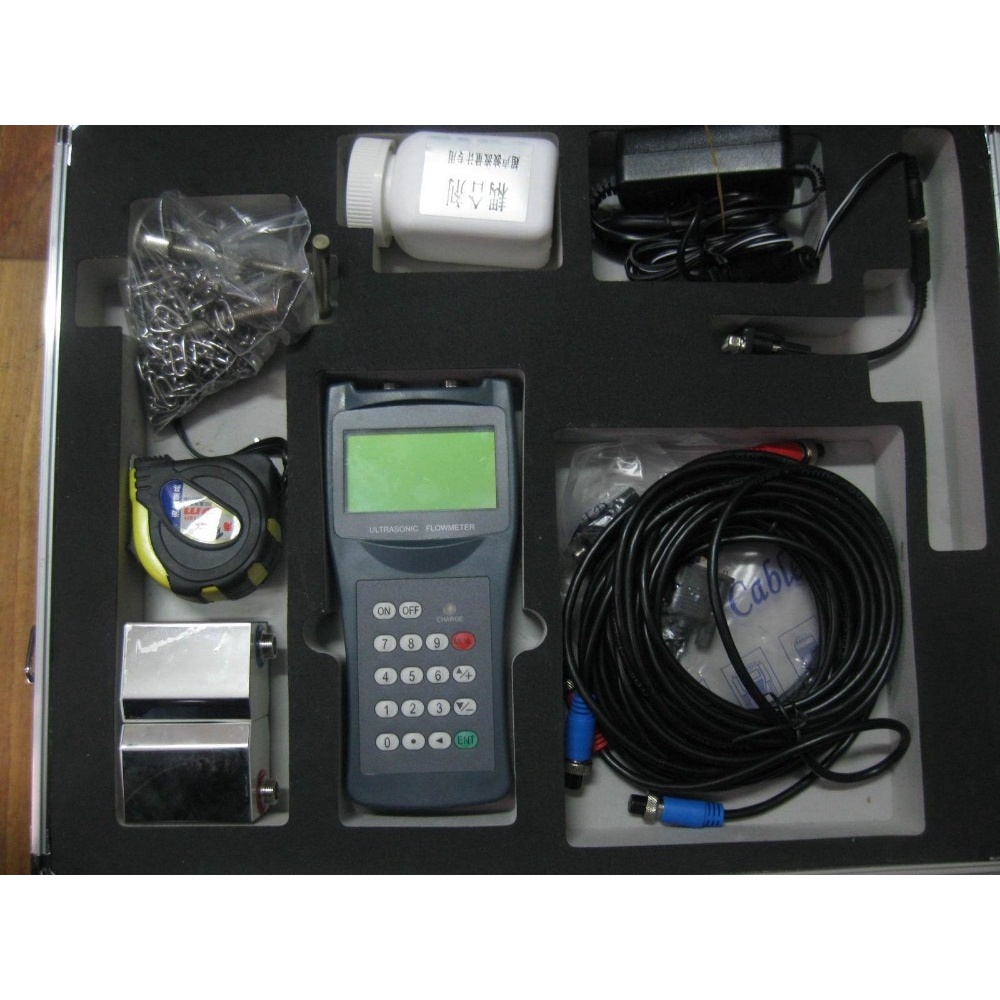 Ultrasonic flowmeter water digital flow meter sensor counter indicator ...