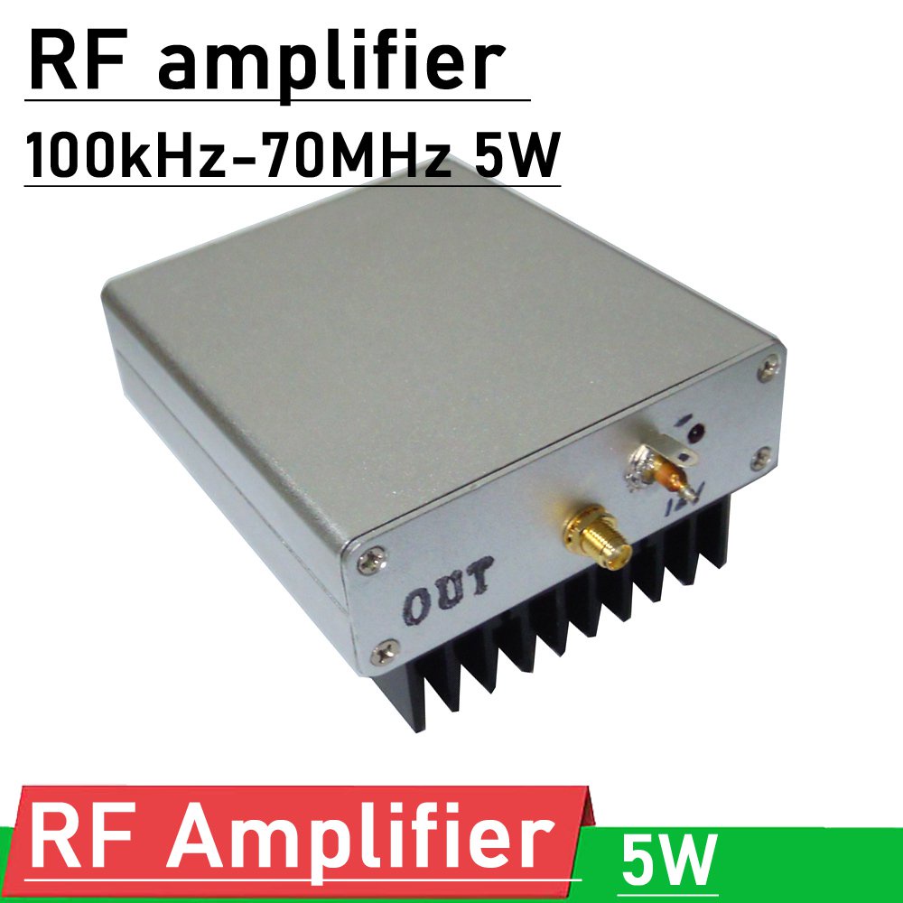 RF Amplifier 100kHz-70MHz 5W 37dB Linear power amplifier for HF RF ...