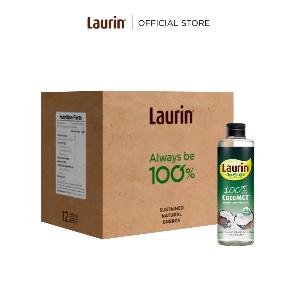 LAURIN Coco MCT Oil from Coconut Oil 150ml (12 Bottles) | Shopee ...