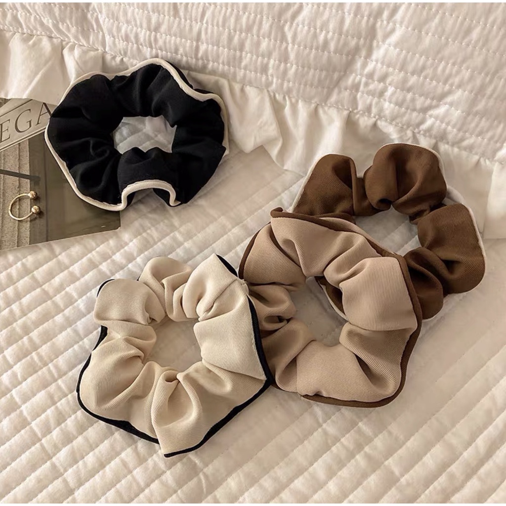 Ur Style Neutral Regular Size Hair Scrunchies Hair Ponytail 4pcs Set ...