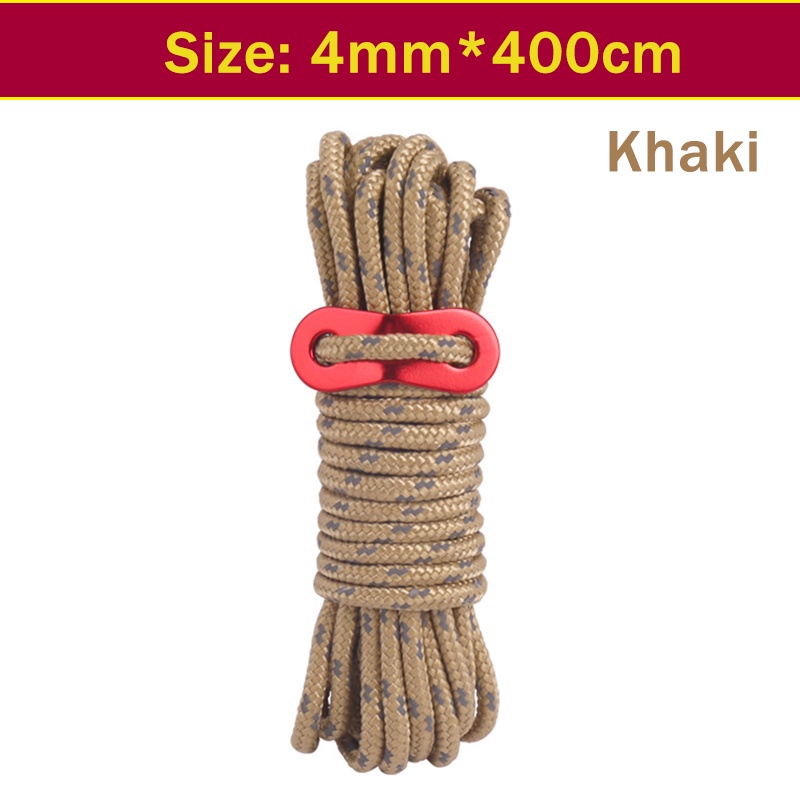 1Pcs Outdoor Camping Cord Runners Rope Tensioners Tent Guy Line Rope ...