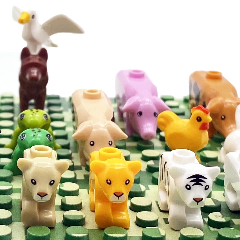 Animal Farm MOC Building Blocks Parts Pasture Bricks Accessories Kits ...