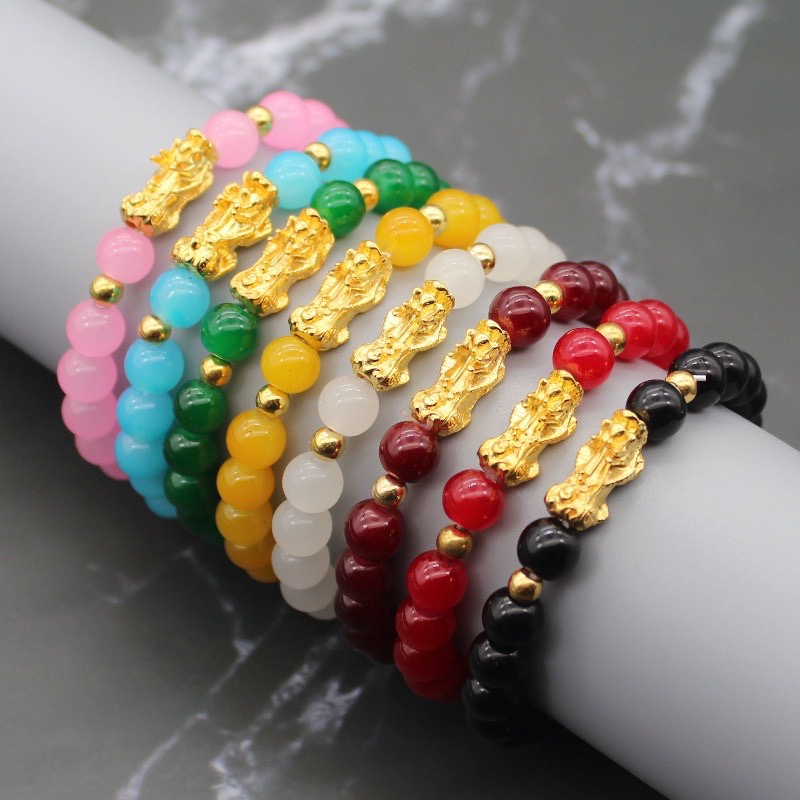 Colorful Wealth Luck Piyao Bracelet Feng Shui Pixiu Wristband Rich ...