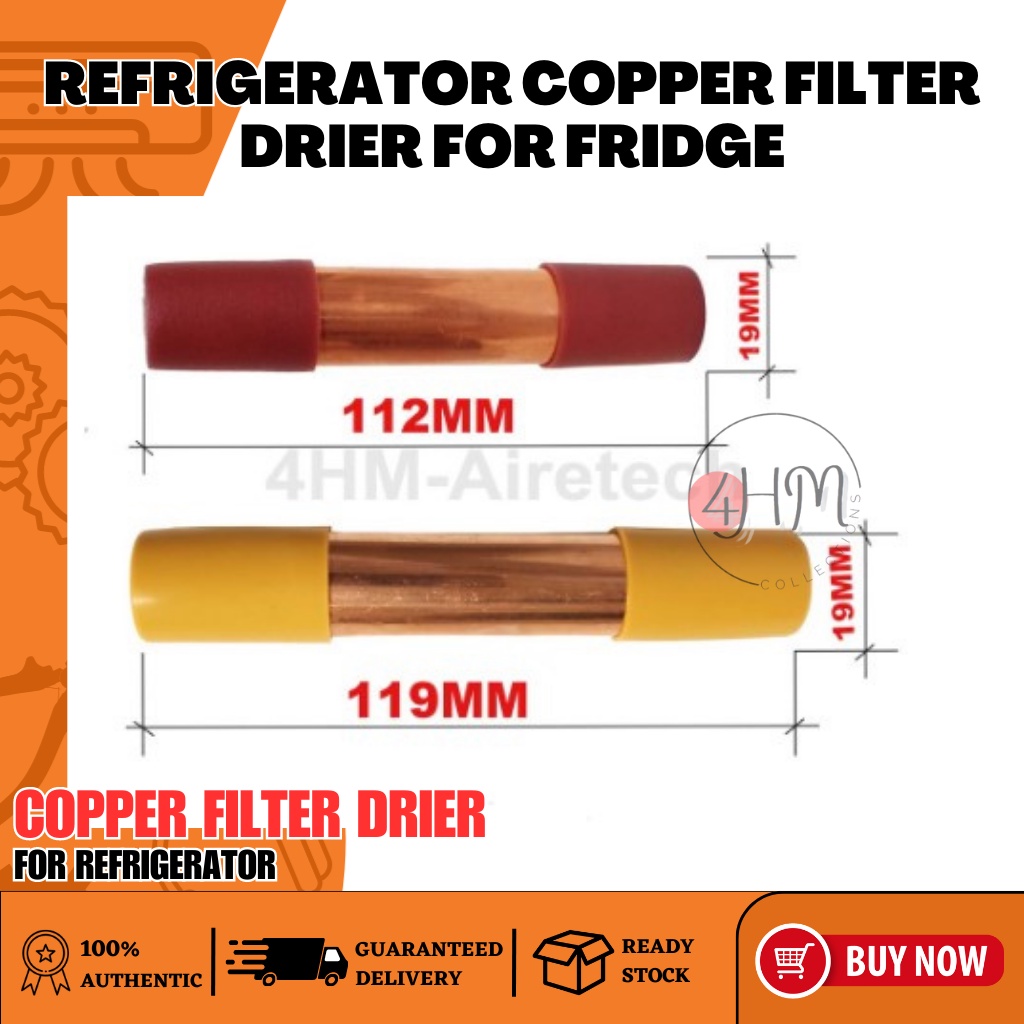 4HMC REFRIGERATOR COPPER FILTER DRIER, Drier Filter for Fridge/piece ...