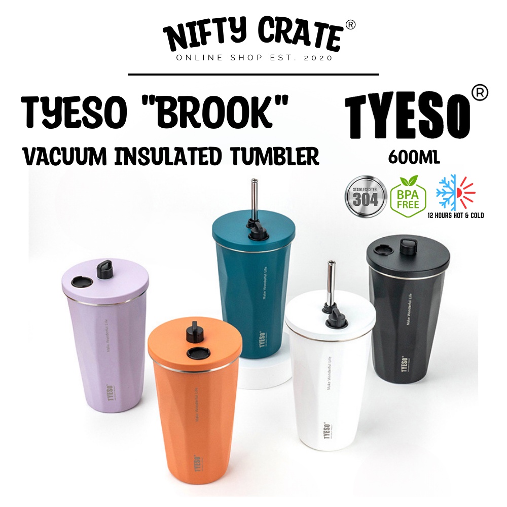 Original Tyeso "Brook" 600ML Stainless Steel 304 Vacuum Insulated ...