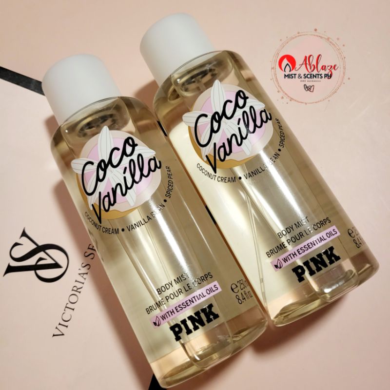 Coco Vanilla Fragrance Body Mist PINK By Victoria's Secret | Shopee ...