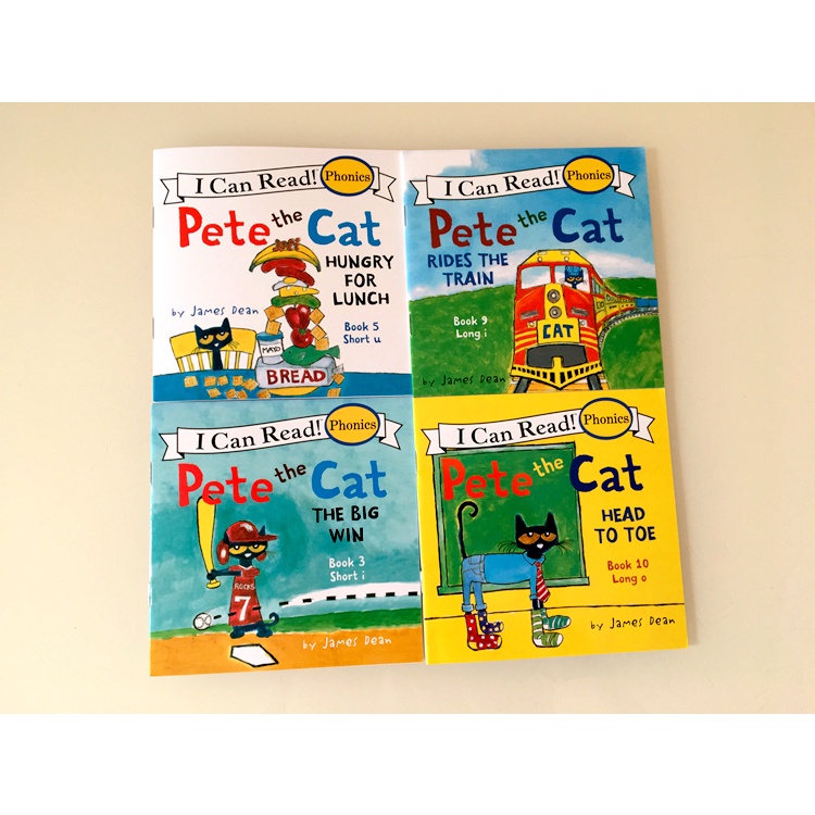 Pete The Cat I Can Read Phonics Picture Book Kids Learning Short Vowel ...