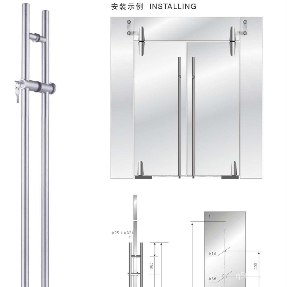 2022 epai Modern products office main door lock handle locking ladder ...