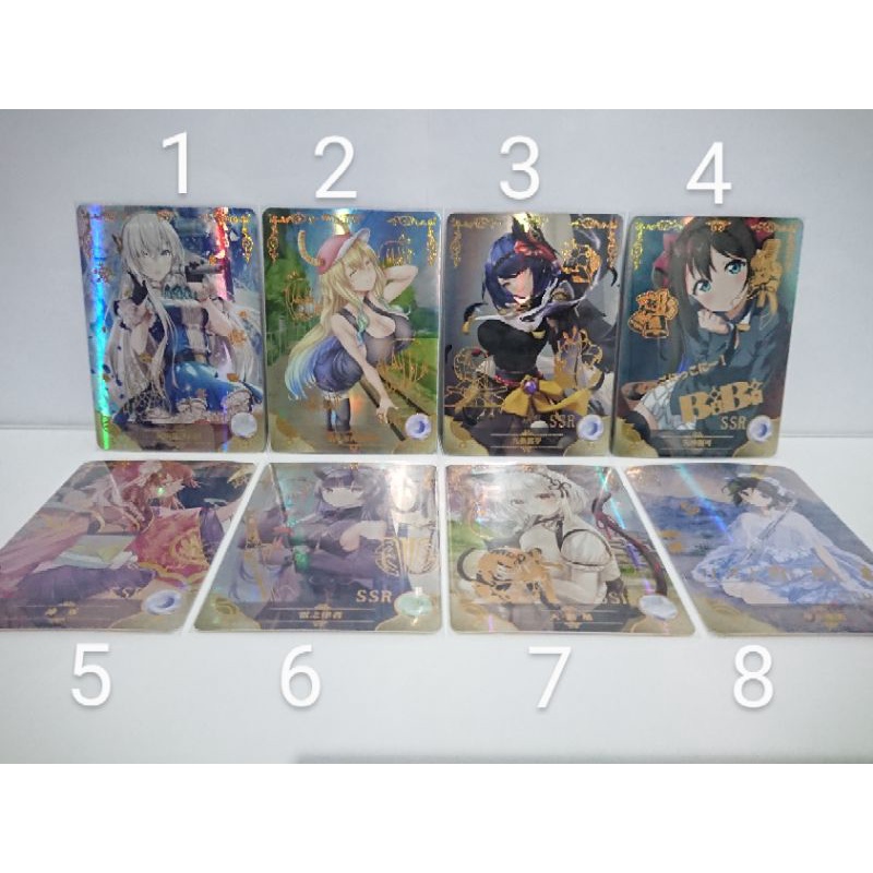 Assorted Anime Cards Collectible Waifu - Goddess Story SSR - with card ...