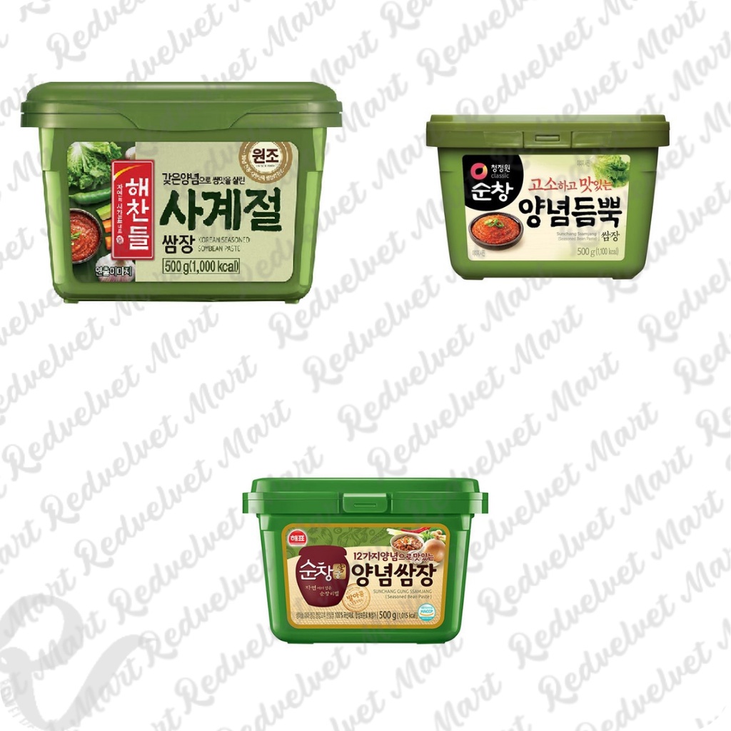 SEASONED SOYBEAN PASTE 500G ( SSAMJANG ) For Korean Samgyeopsal ...