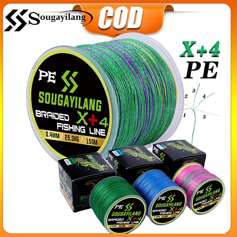 Sougayilang 150M Braided Fishing Line 55 Lb PE Fishing Line And Strong ...