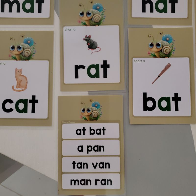 CVC Flashcards|Short a|Fuller Approach | Shopee Philippines