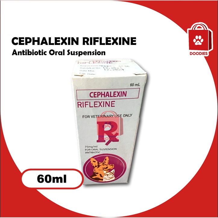 ₪Cephalexine Riflexine 75mg/ml Antibiotic Oral Suspension for Cats ...