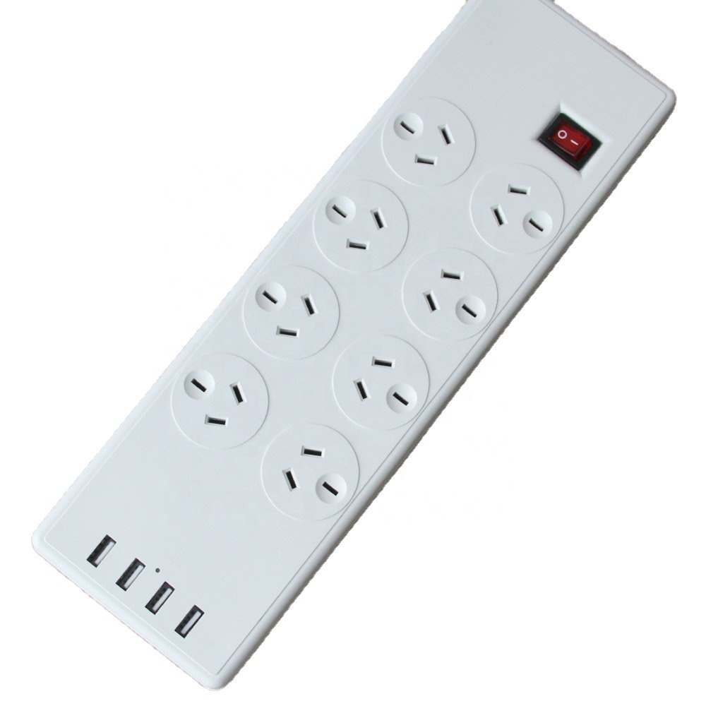 USB power electric travel wall socket with 4usb ports safe power strip ...