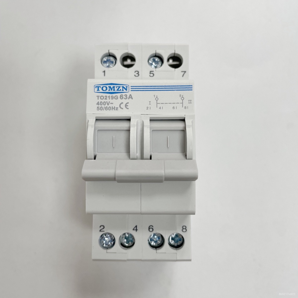 TOMZN Din Rail dual power Automatic MTS Manual Transfer Switch 2P ...