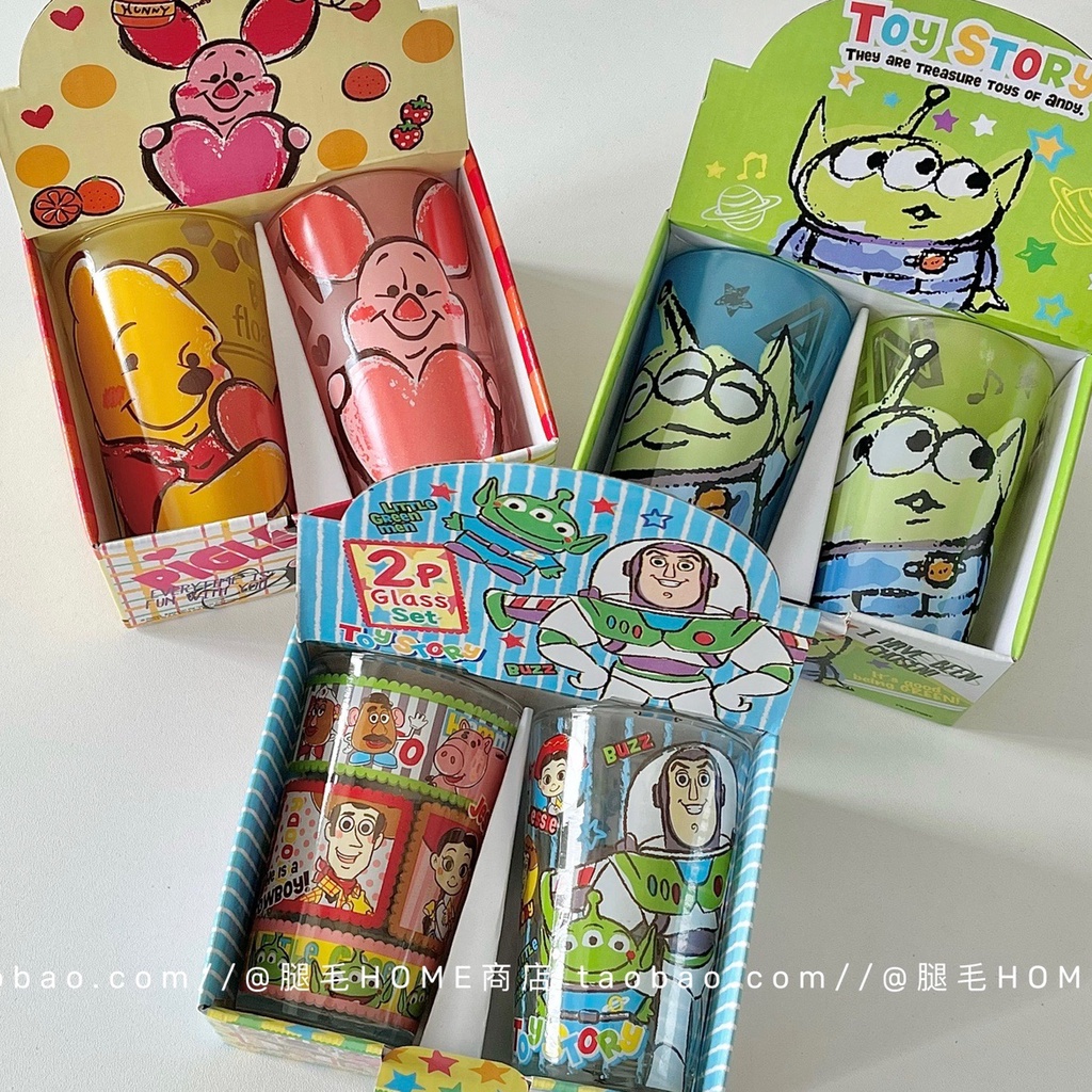 Daily single Toy Story three-eyed boy Buzz Lightyear Pooh glass cute ...