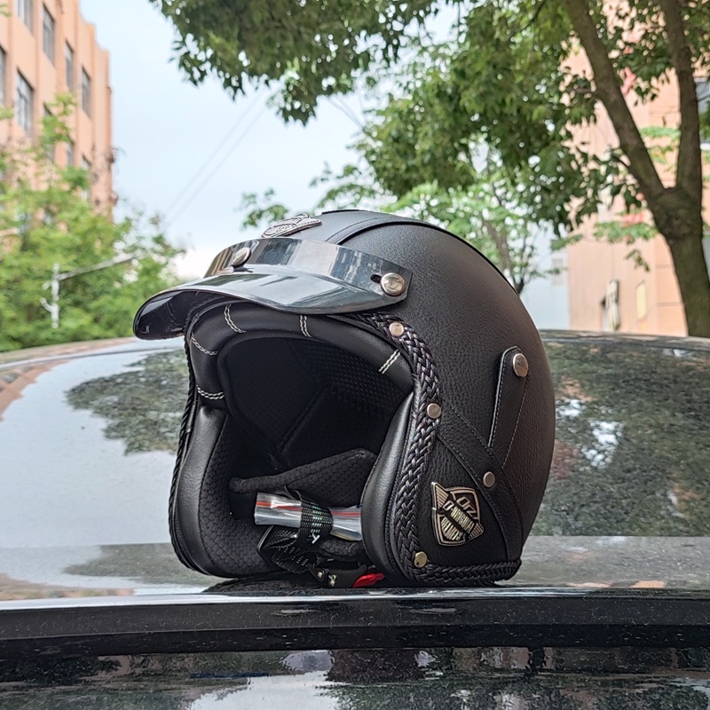 Retro Motorcycle Helmet | Shopee Philippines