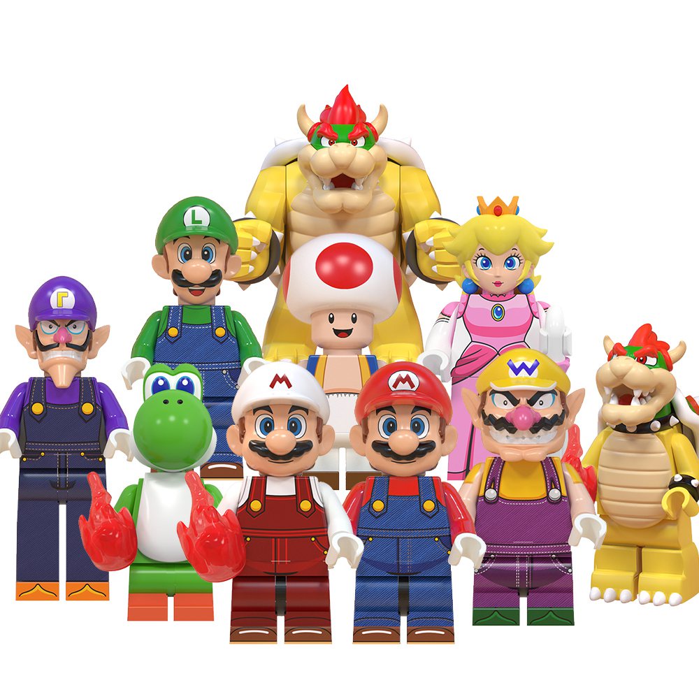 WM6103 Kinopio Supermario Bowser Koopa Luigi Yoshi Princess Peach Wario ...