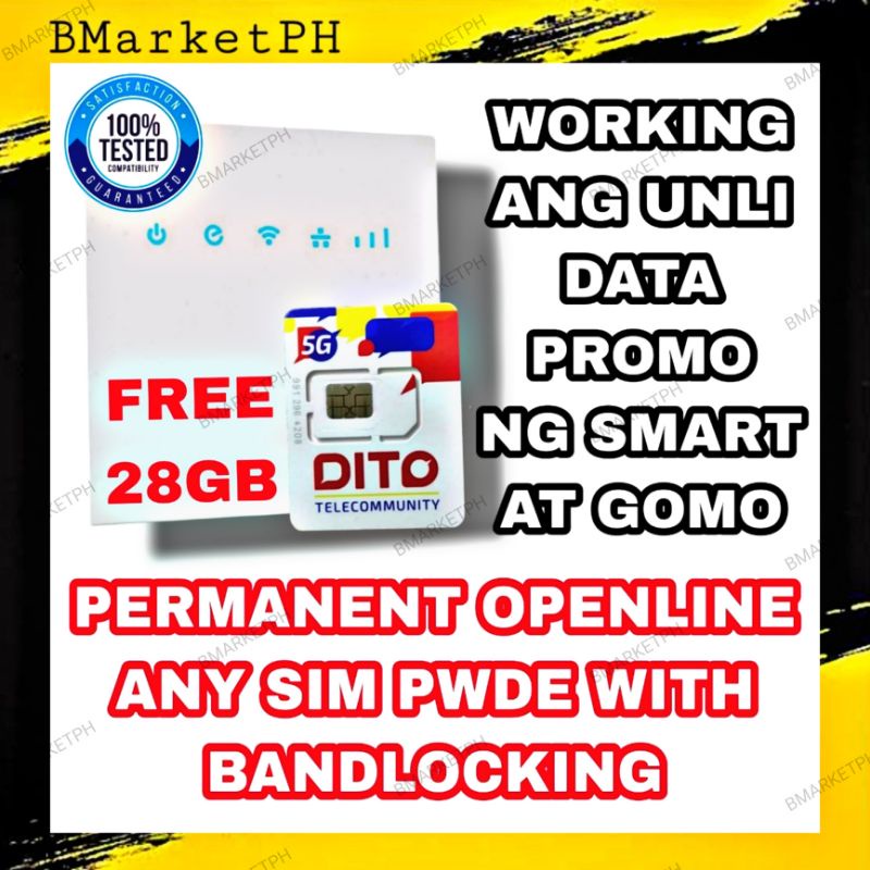 ☬DITO PREPAID WIFI OPENLINE w/ DITO SIM FREE 28GB ( Fast Delivery ...