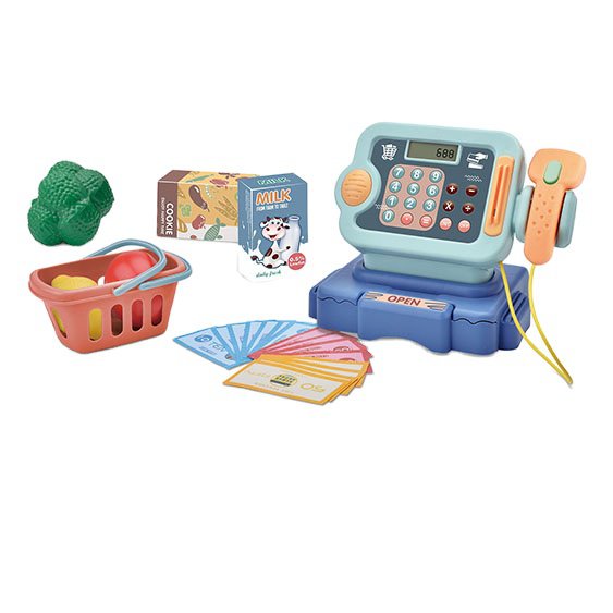 Pretend Play Cash Register With Calculator 31 PCS Develops Math Skills ...