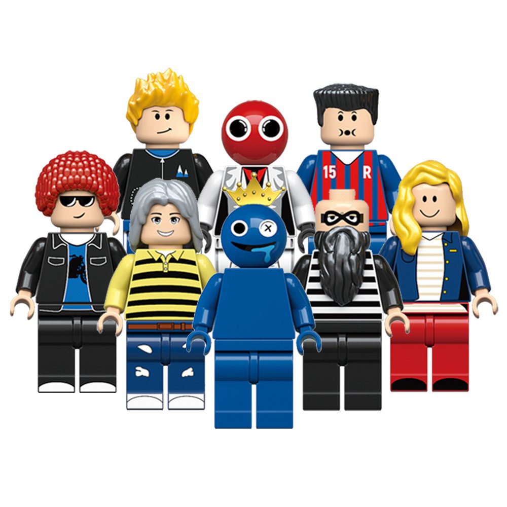 RZL0004 Famous Horror Game Red Blue Orange Rainbow Friends Model Action ...