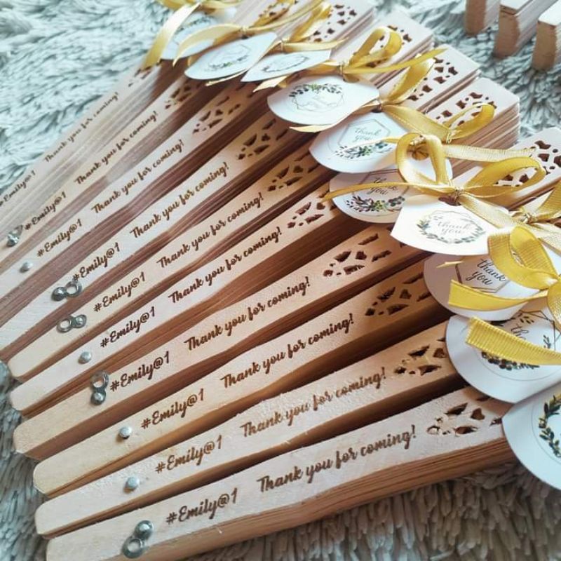 BAMBOO PAMAYPAY WITH ENGRAVED NAME | Shopee Philippines