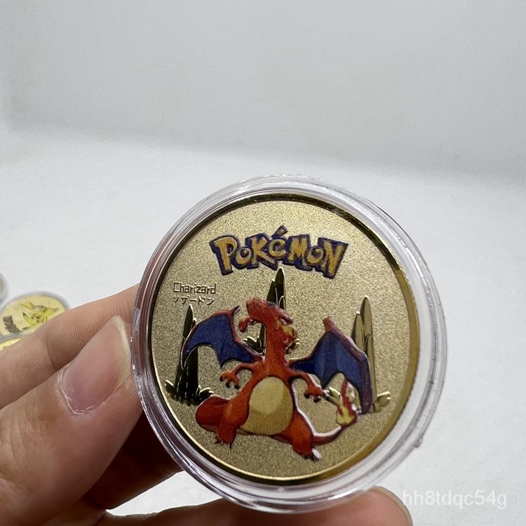 Personalized Japan anime poke-mon charizard pikachu cartoon metal gold ...