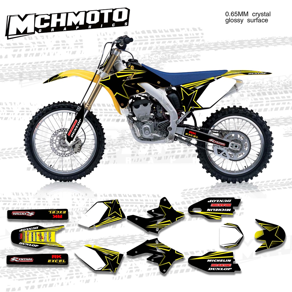 MCH Fairing Sticker for SUZUKI RMZ250 2007 2008 2009 Motocross Decals ...