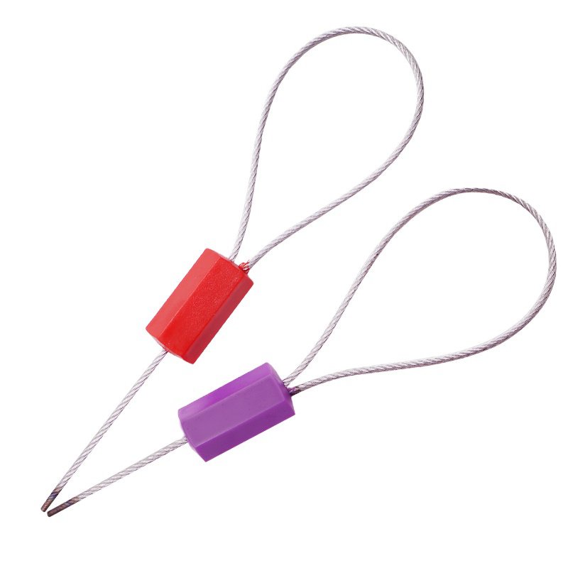colored pull tight hexagonal cable seal with serial numbers and logo ...