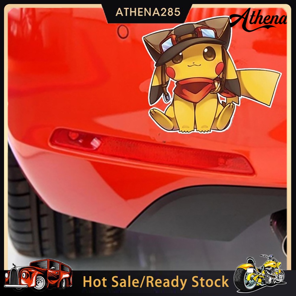 Cute Cartoon Pokemon Pikachu Car-Styling Motorcycle Laptop Decal ...