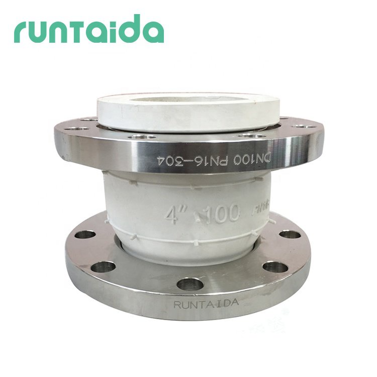 Flanged flexible connector pipeline stainless steel dn40-600 flex food grade rubber expansion ...