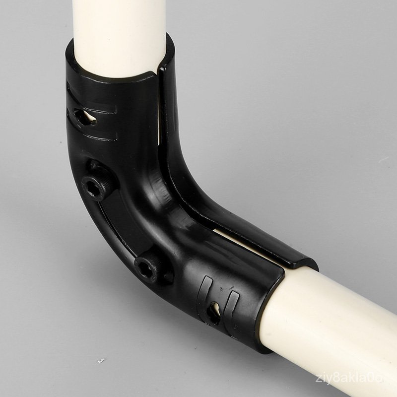 Metal 27.8mm Lean Tube Fitting Shelf Pipe Rack Metal Joint Switching ...