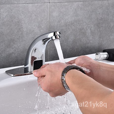 Bathroom Infrared Cold Water Basin Tap With Motion Touchless Hand Wash ...